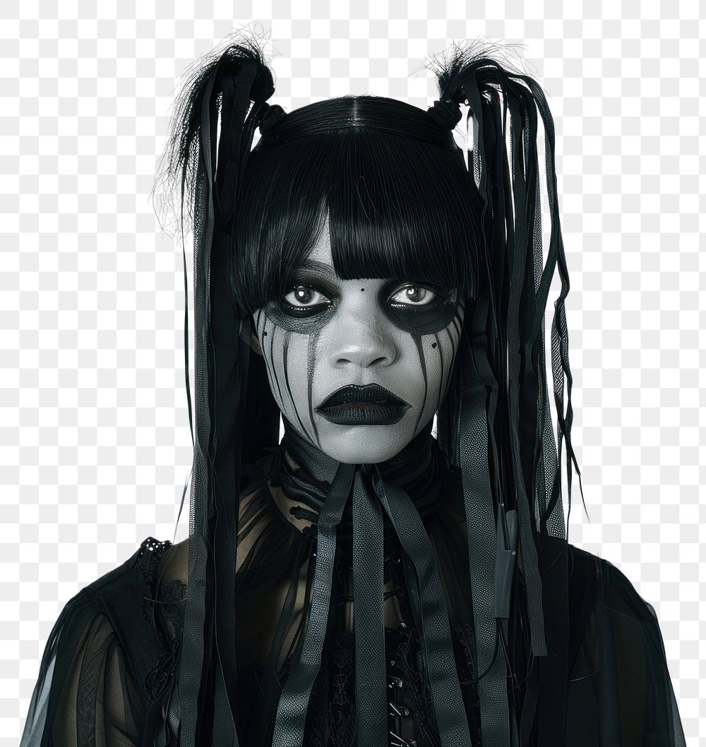PNG Gothic girl portrait photo | Free PNG - rawpixel