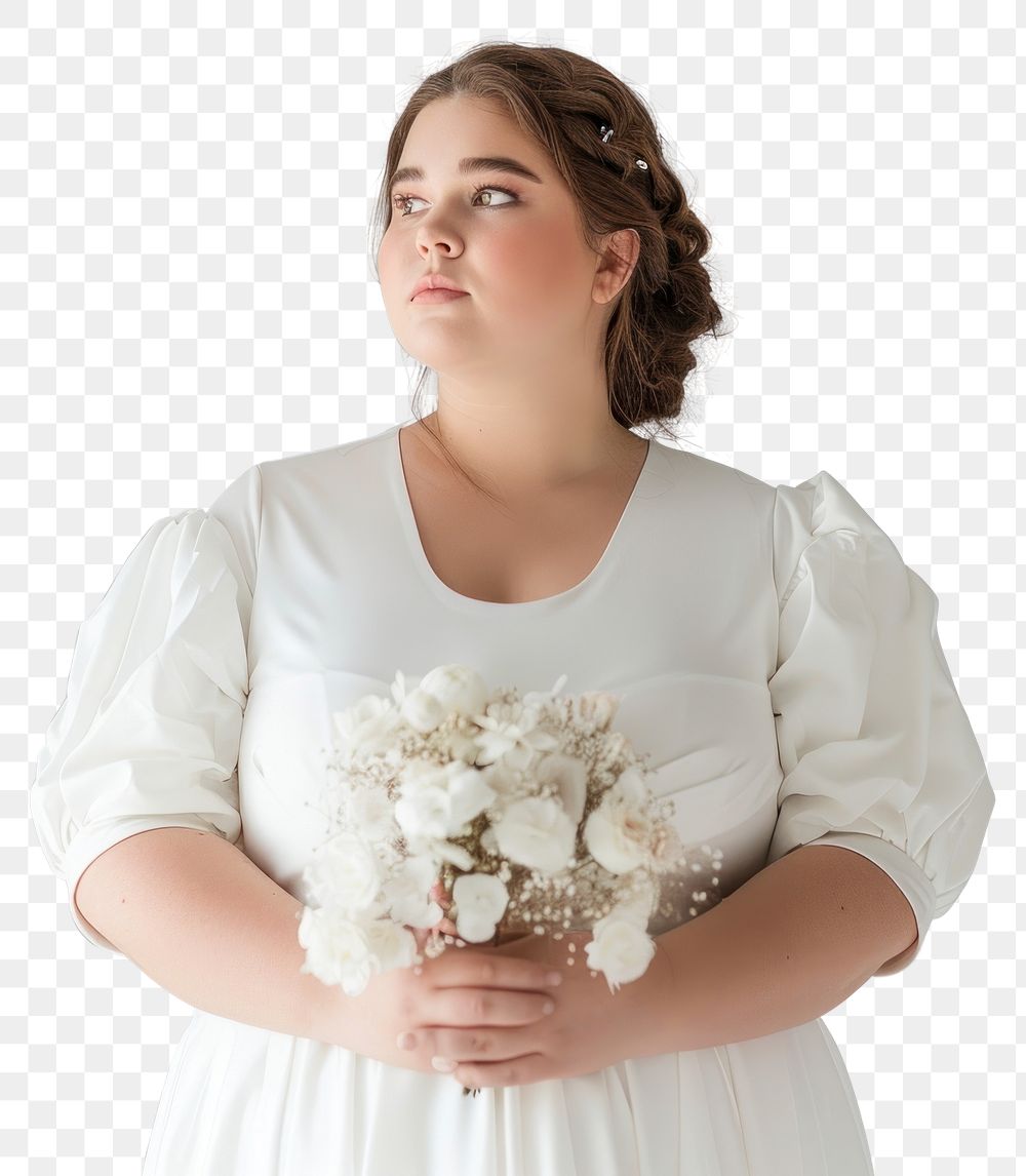 Plus size woman wear portrait | Free PNG - rawpixel