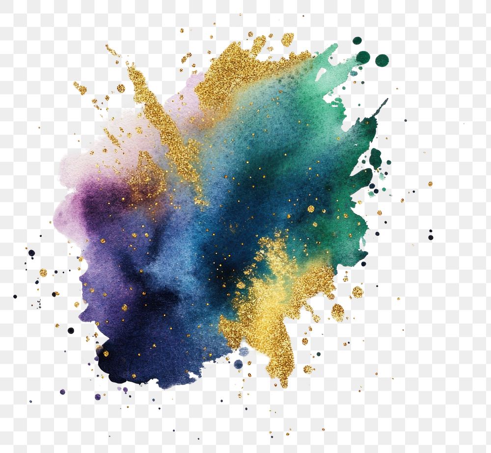 PNG Colorful abstract watercolor splash | Free PNG - rawpixel