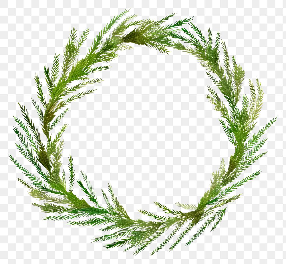 Christmas Pine Wreath wreath plant | Free PNG - rawpixel