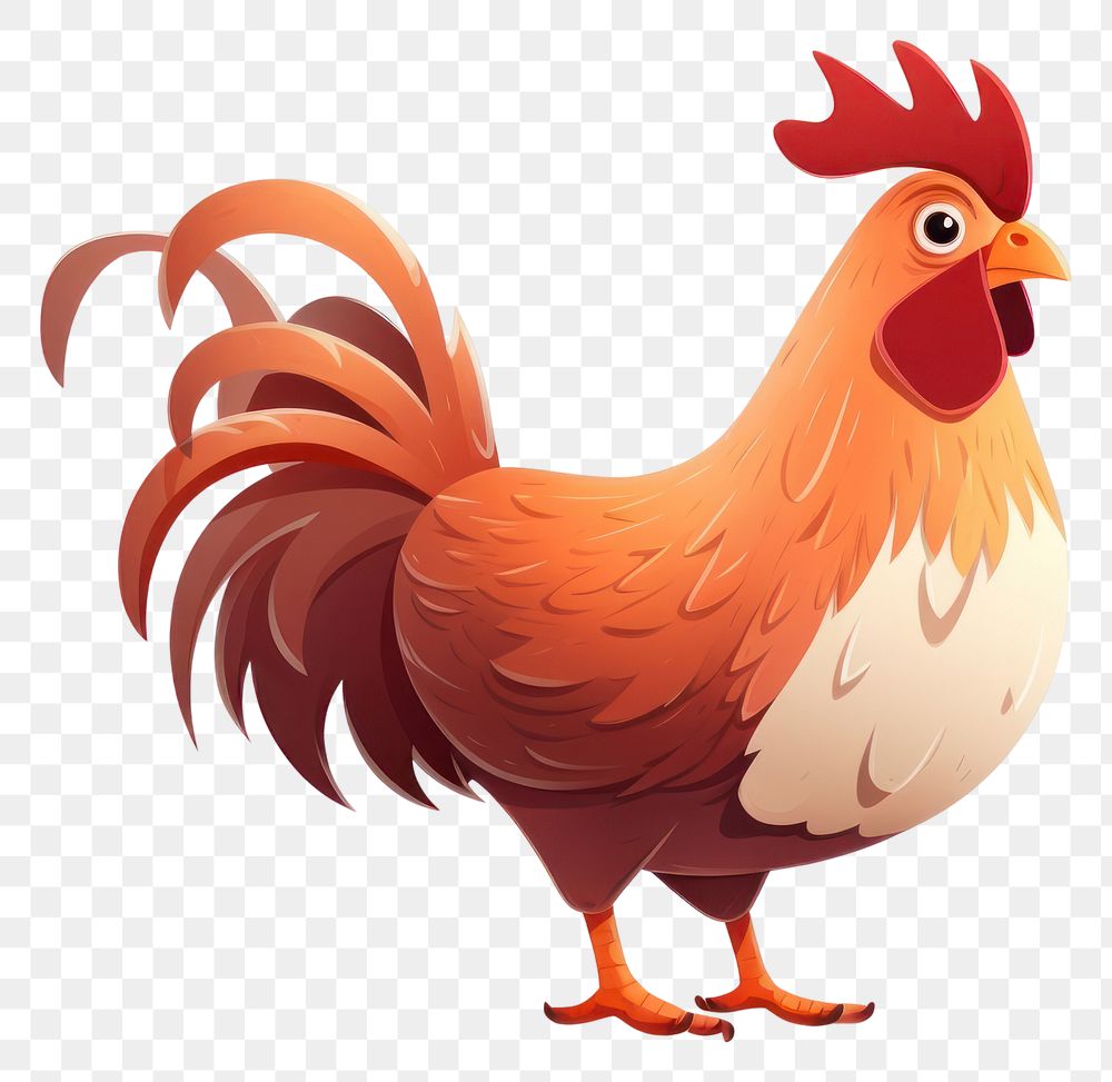 PNG Hen chicken poultry cartoon. | Free PNG - rawpixel