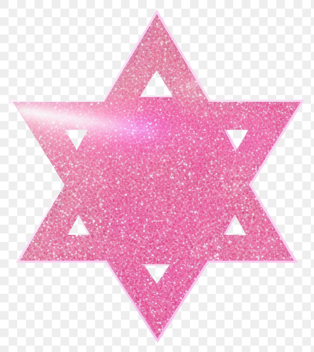Color pink Hexagram icon glitter | Free PNG - rawpixel