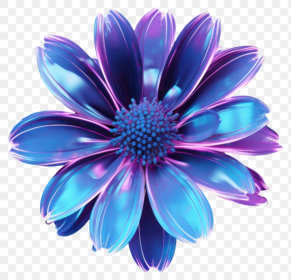 PNG Neon daisy flower violet | Free PNG - rawpixel