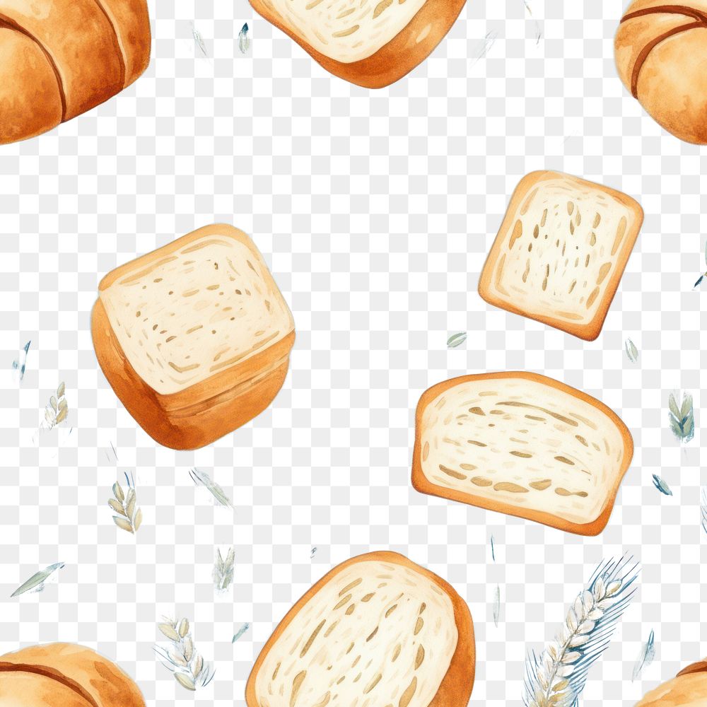 PNG Bread backgrounds pattern wheat. | Free PNG - rawpixel