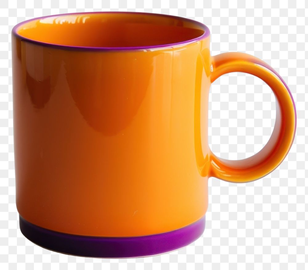 PNG Bright orange coffee mug | Free PNG - rawpixel