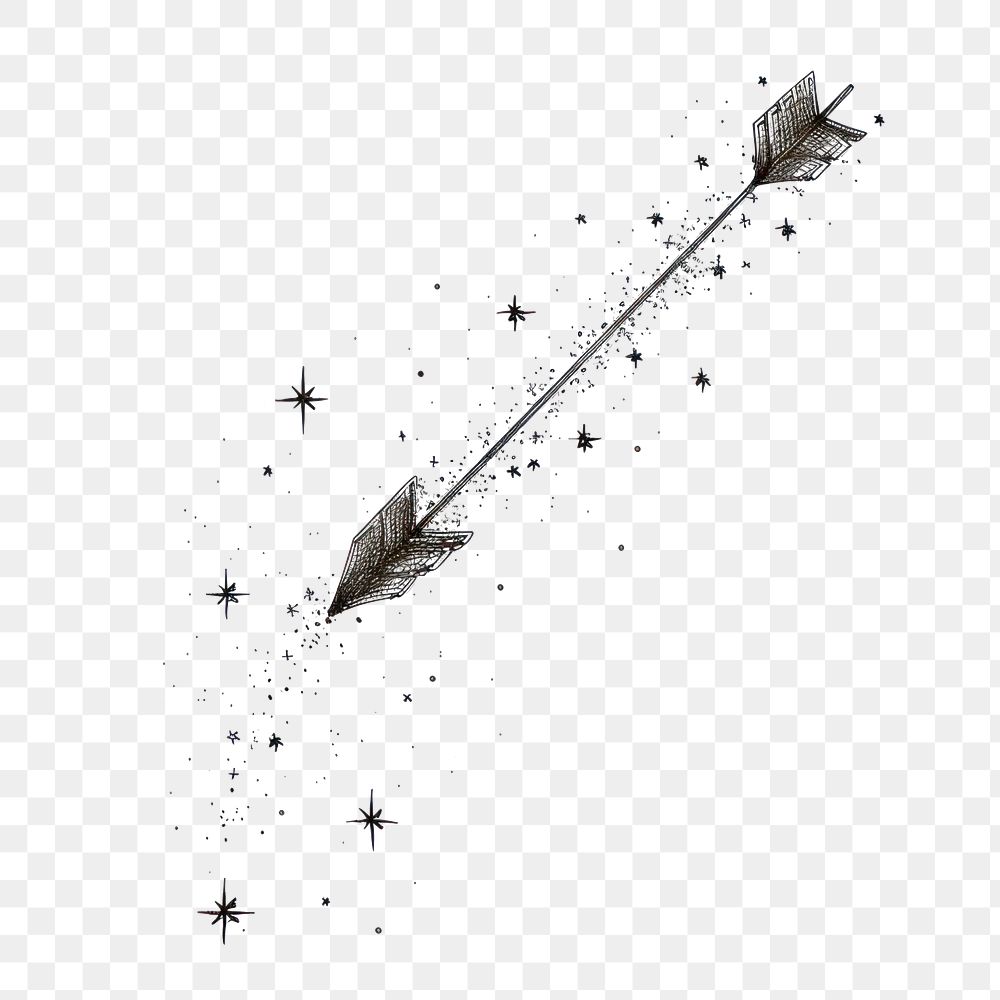 PNG Arrow celestial drawing line | Free PNG - rawpixel