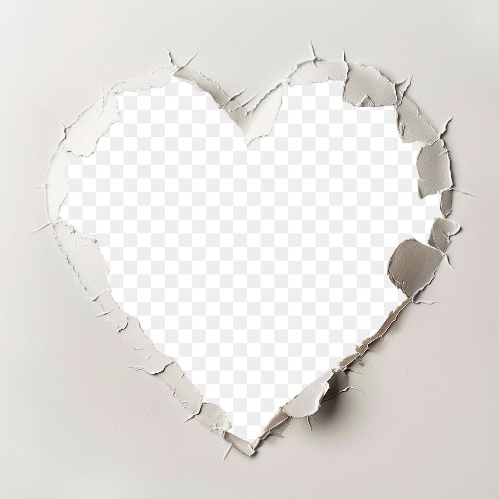 PNG Torn paper heart shaped | Free PNG - rawpixel