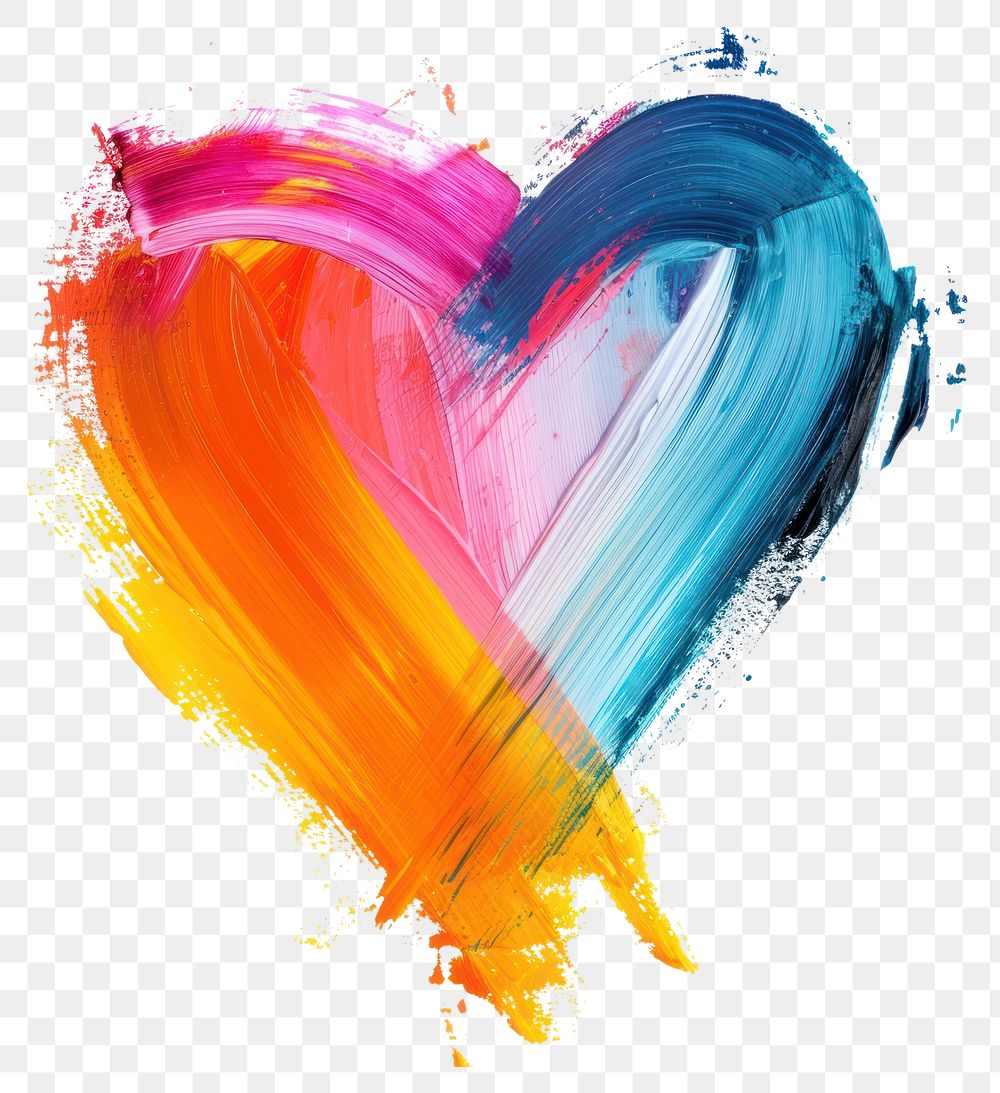 PNG Heart shape brush stroke | Free PNG - rawpixel