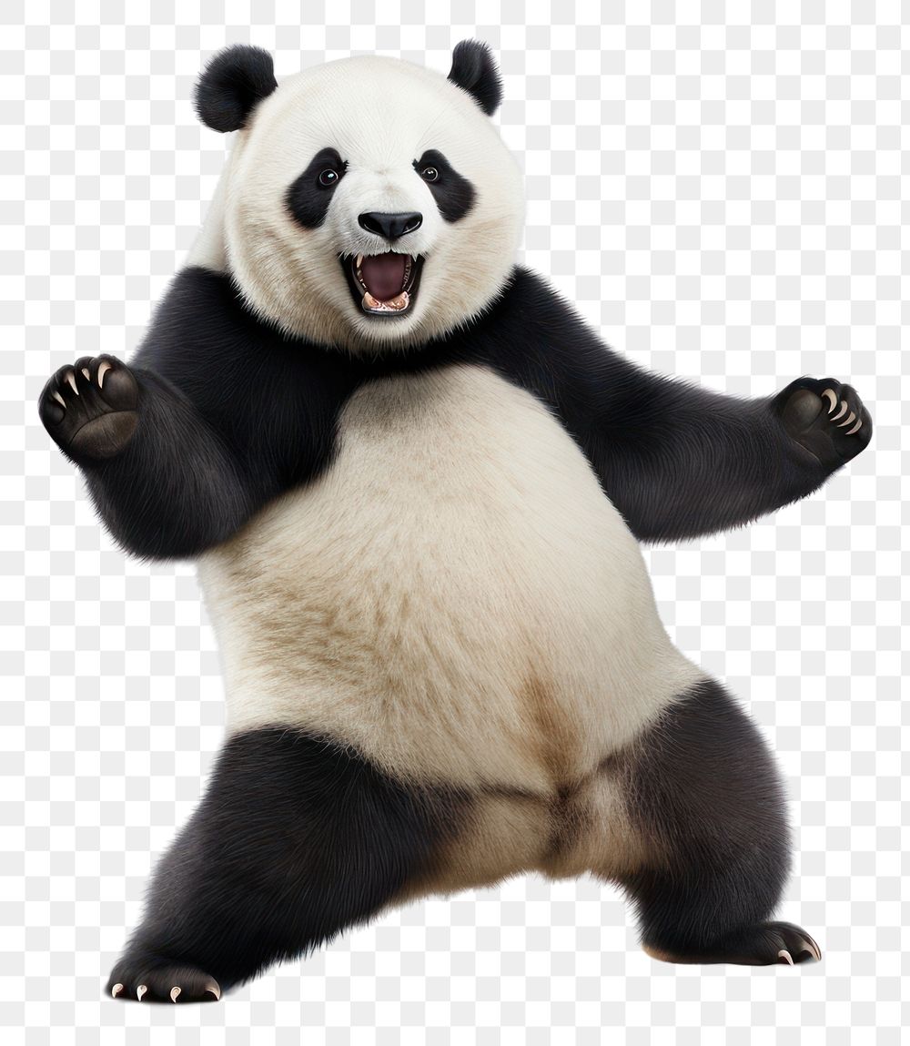 PNG Happy smiling panda dancing | Premium PNG - rawpixel
