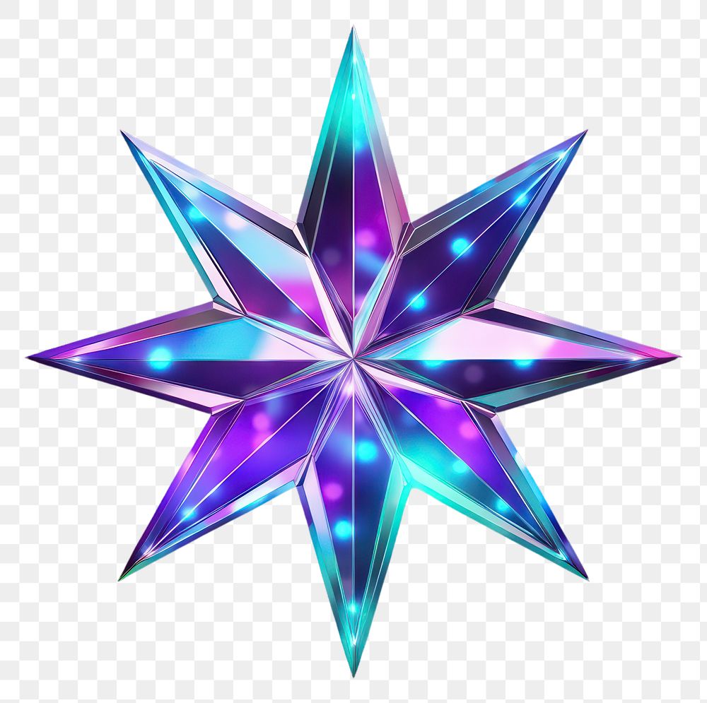 PNG Neon star light pattern | Free PNG - rawpixel