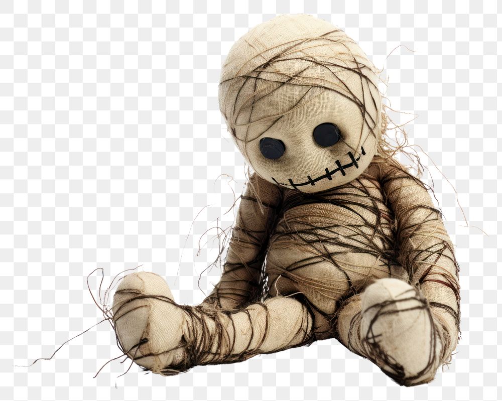PNG spooky wrapped doll eerie | Premium PNG - rawpixel