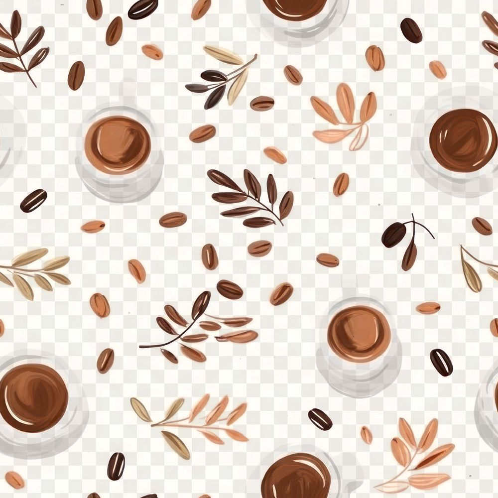 PNG Coffee backgrounds pattern cup. | Free PNG - rawpixel