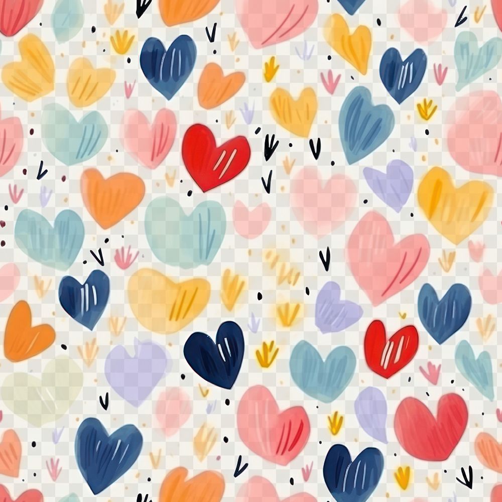 PNG Colorful heart pattern backgrounds | Free PNG - rawpixel