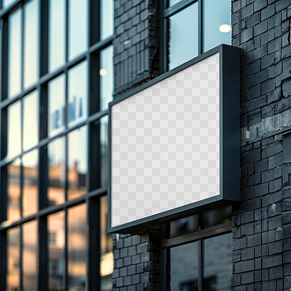 PNG urban storefront sign mockup | Free PNG - rawpixel