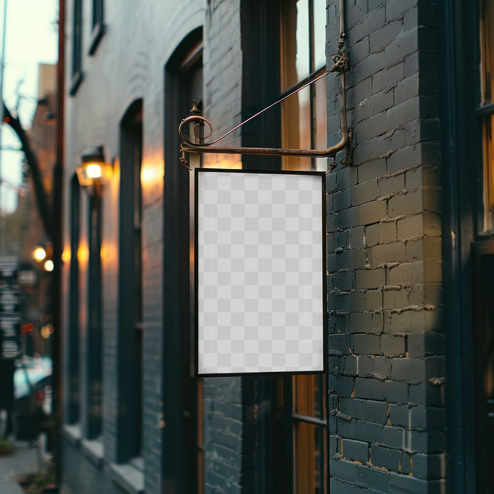 PNG urban storefront hanging sign | Premium PNG - rawpixel