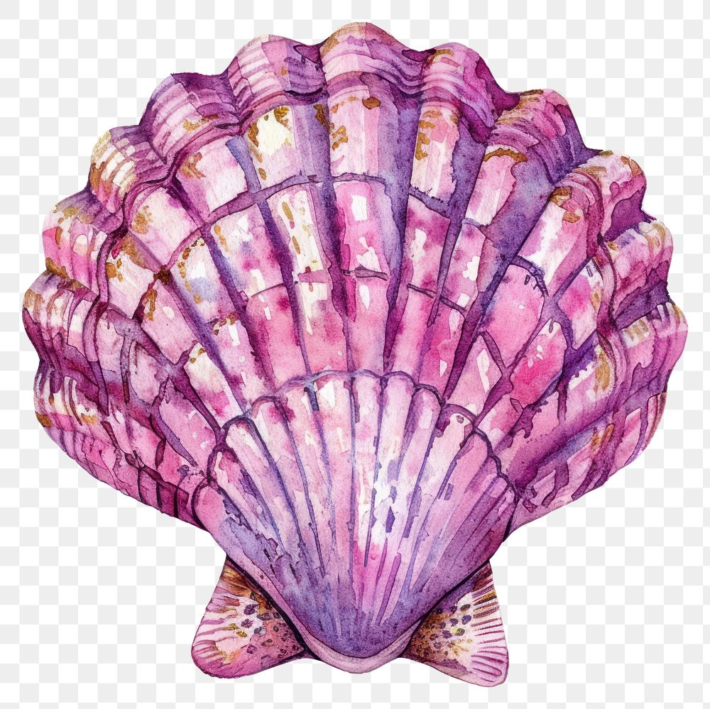pink shell invertebrate seashell seafood. | Free PNG - rawpixel