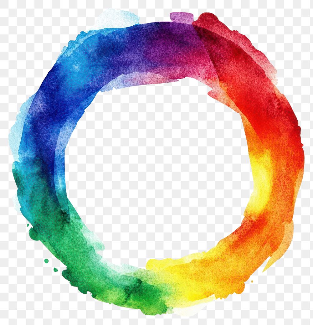 PNG Watercolor rainbow circle clipart | Free PNG Illustration - rawpixel