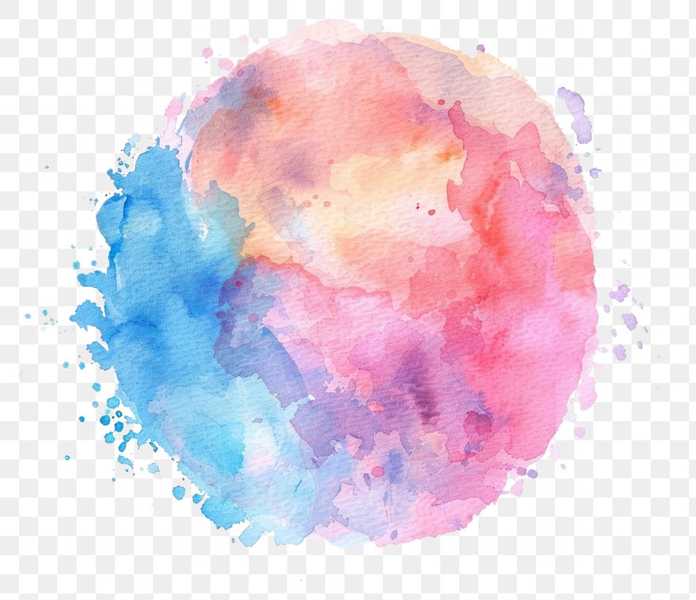 PNG Vibrant watercolor abstract circle | Free PNG - rawpixel