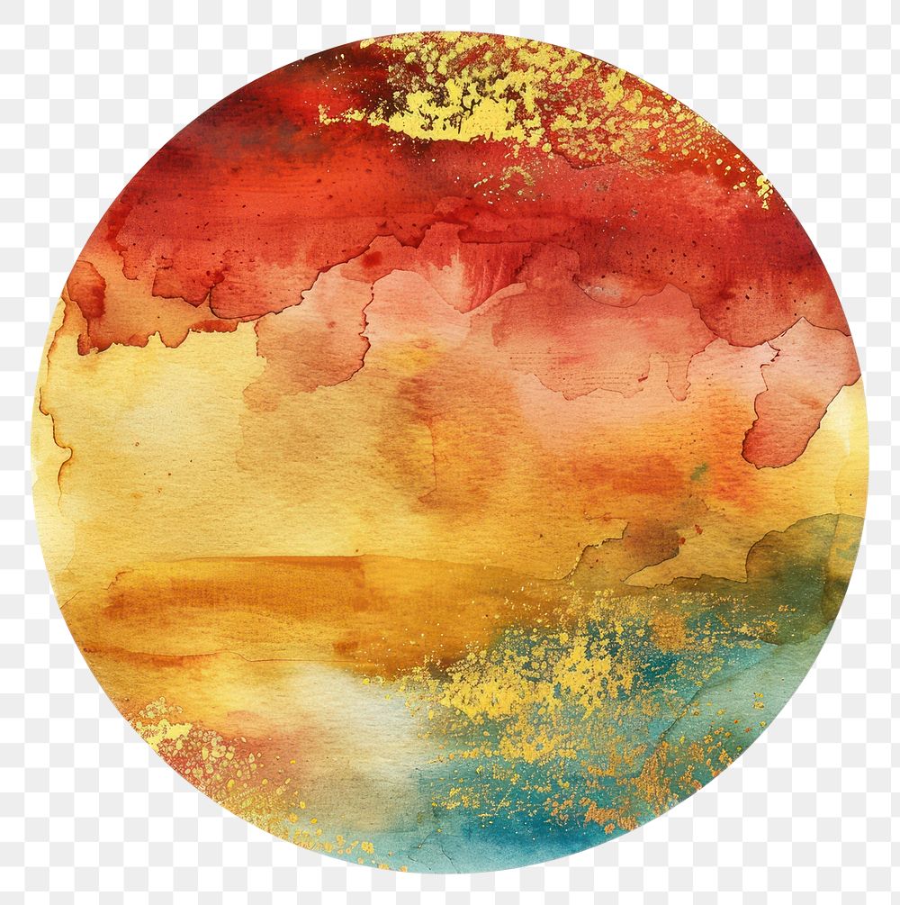 PNG Vibrant watercolor abstract circle | Premium PNG - rawpixel
