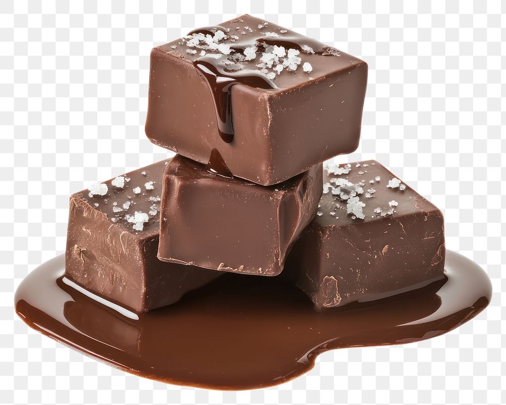Three chocolate cubes stacked and | Free PNG - rawpixel