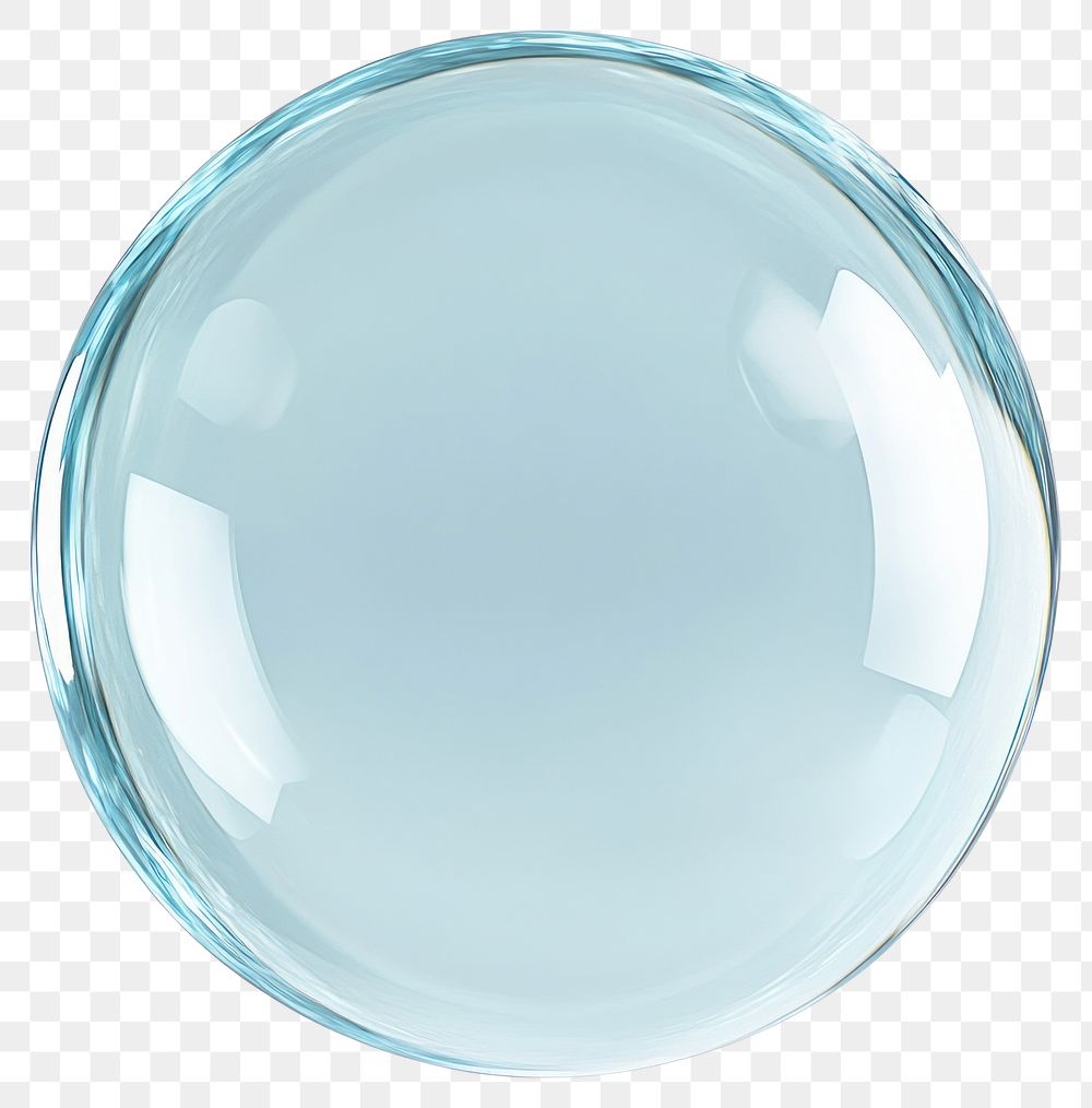 Transparent bubble sphere plate. | Free PNG - rawpixel