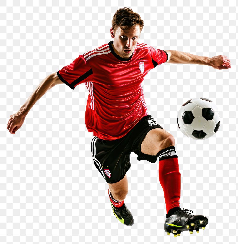 Soccer player kicking soccer ball | Free PNG - rawpixel
