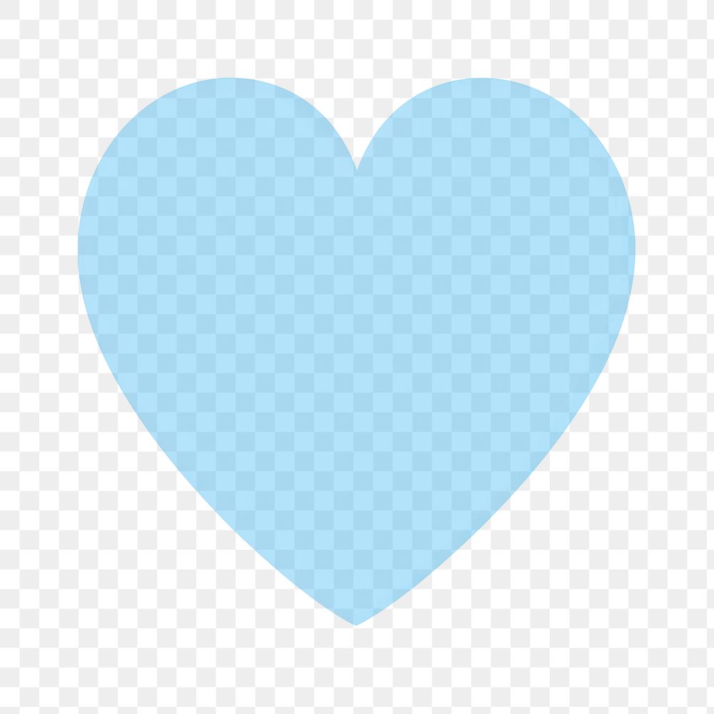 PNG Blue heart shape illustration | Free PNG - rawpixel