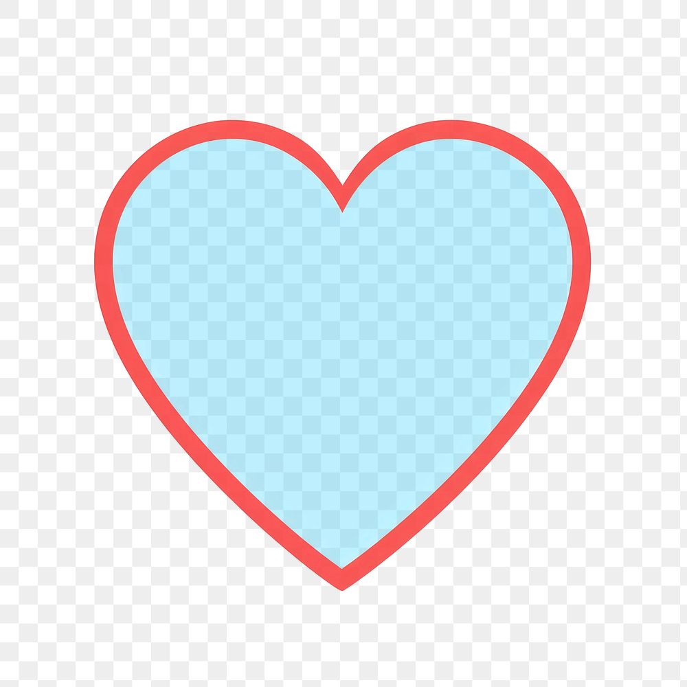 PNG Simple blue heart illustration | Free PNG - rawpixel