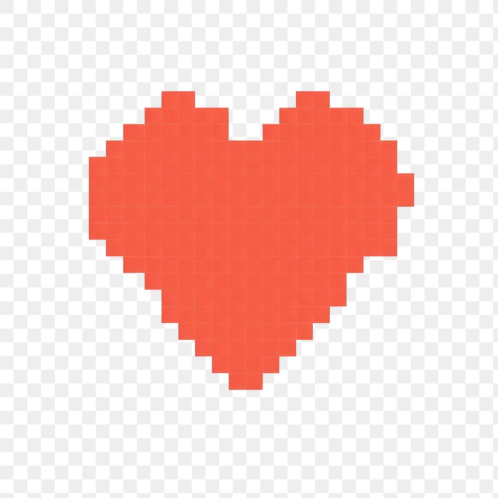 PNG Pixelated red heart illustration | Free PNG - rawpixel