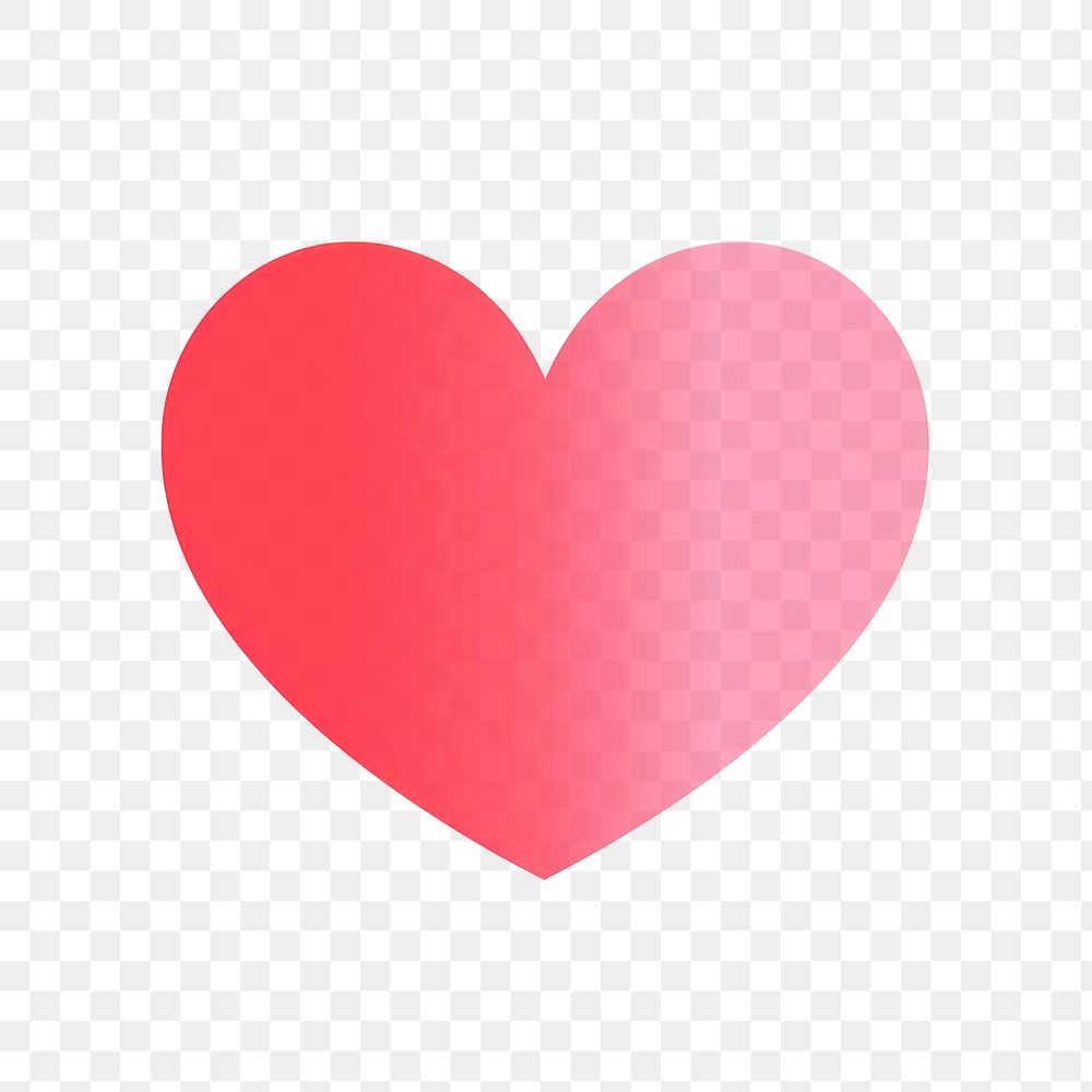 PNG Red gradient heart illustration | Free PNG - rawpixel