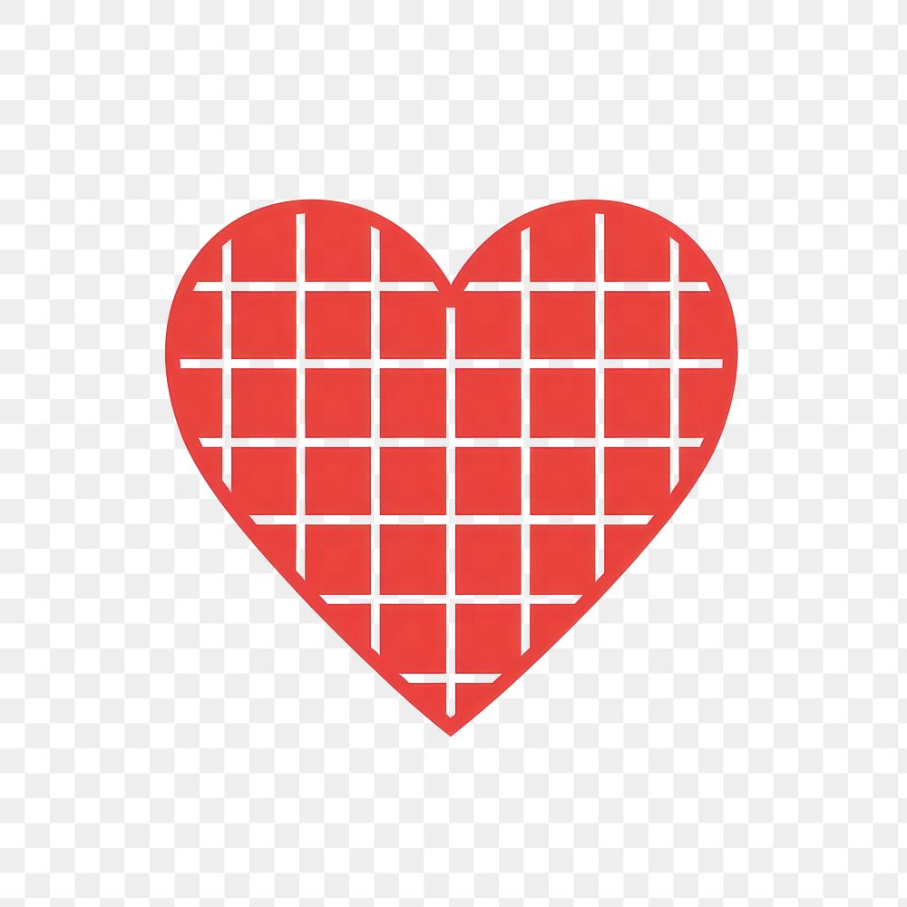 PNG Red heart grid pattern | Free PNG - rawpixel