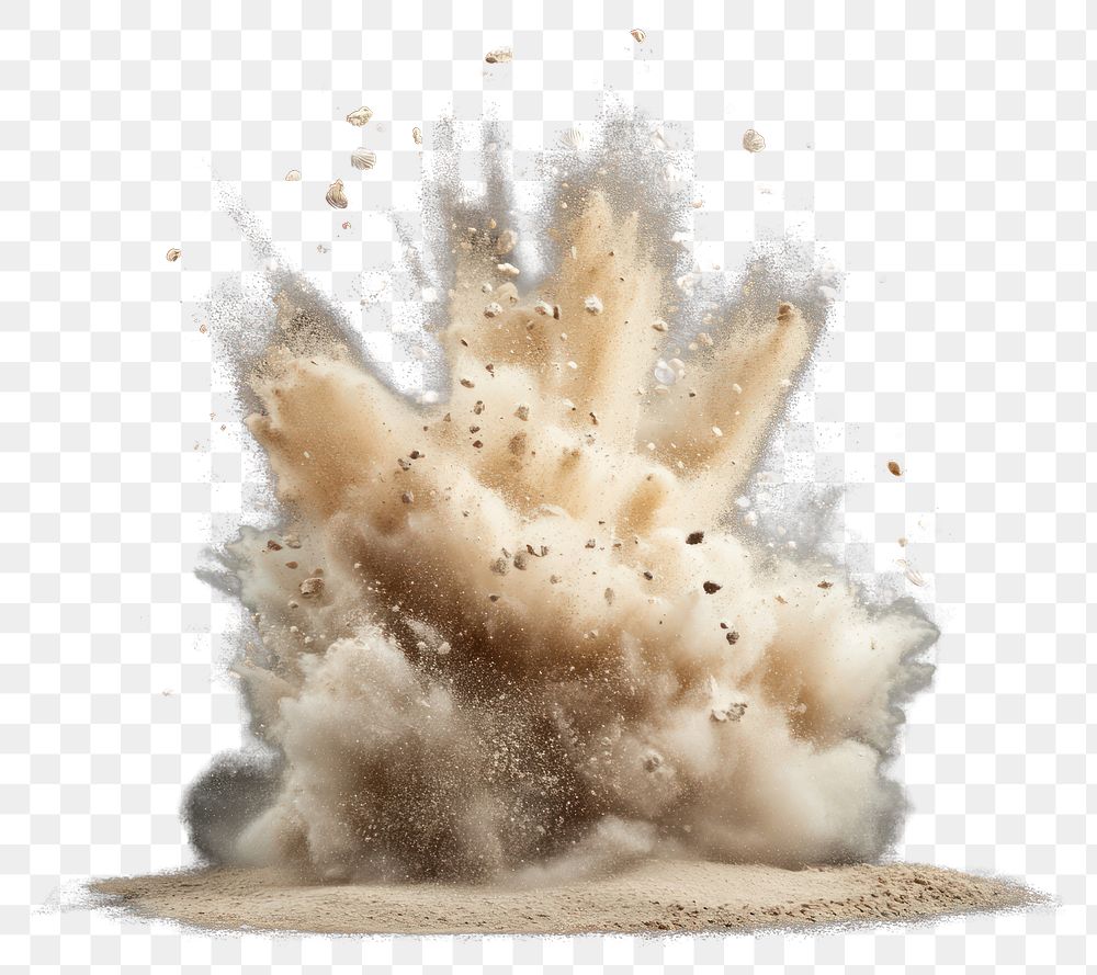 PNG Beach Sand Eruption explosion | Free PNG - rawpixel