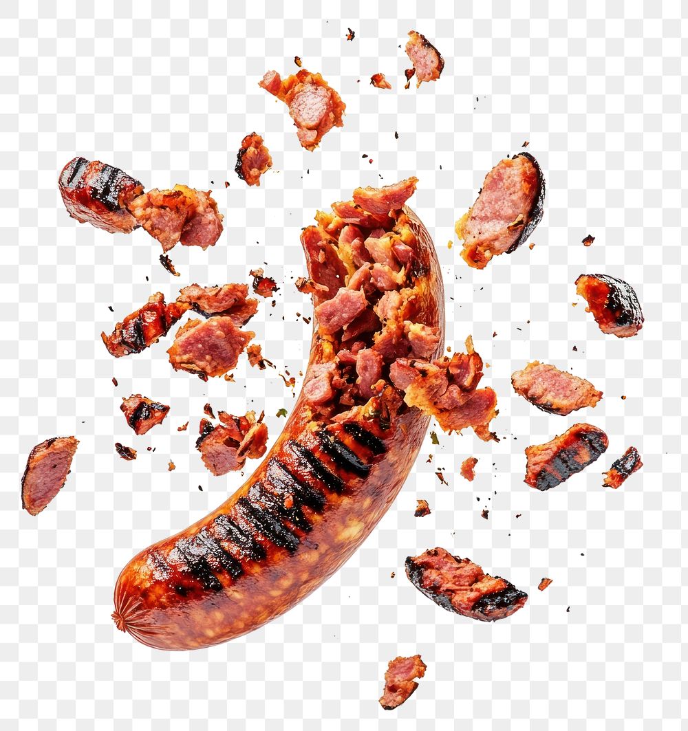 PNG Grilled Sausage meat exploding | Free PNG - rawpixel