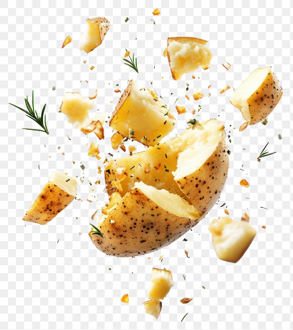 PNG Roasted Potato potato explosion | Free PNG - rawpixel