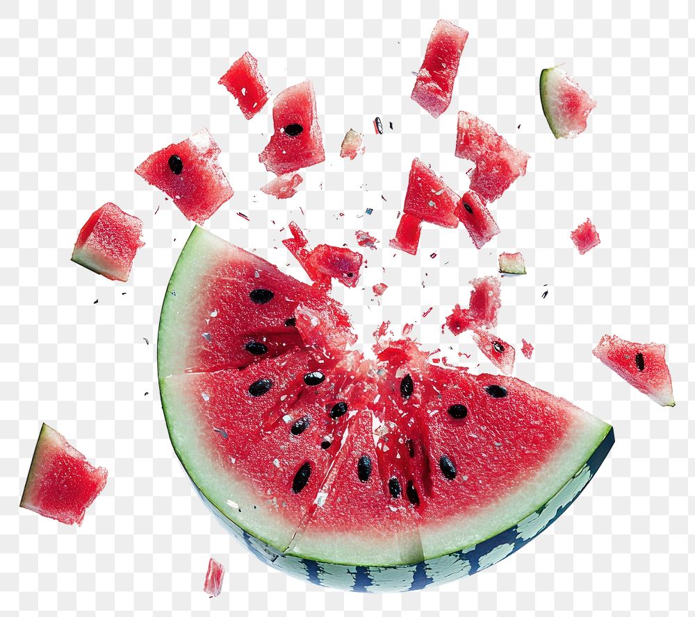 PNG Watermelon Slice watermelon exploding | Free PNG - rawpixel