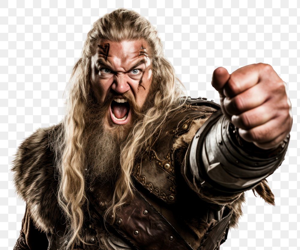 Viking male shouting adult photo | Premium PNG - rawpixel