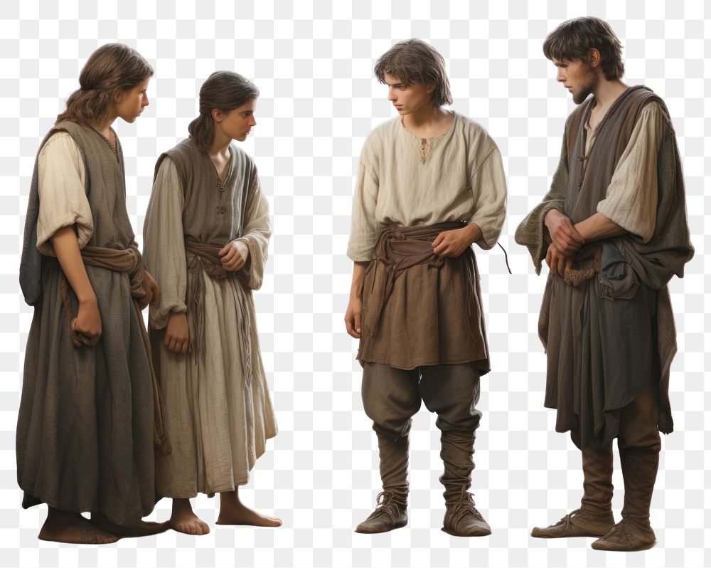 Villagers medieval photo kids. | Free PNG - rawpixel