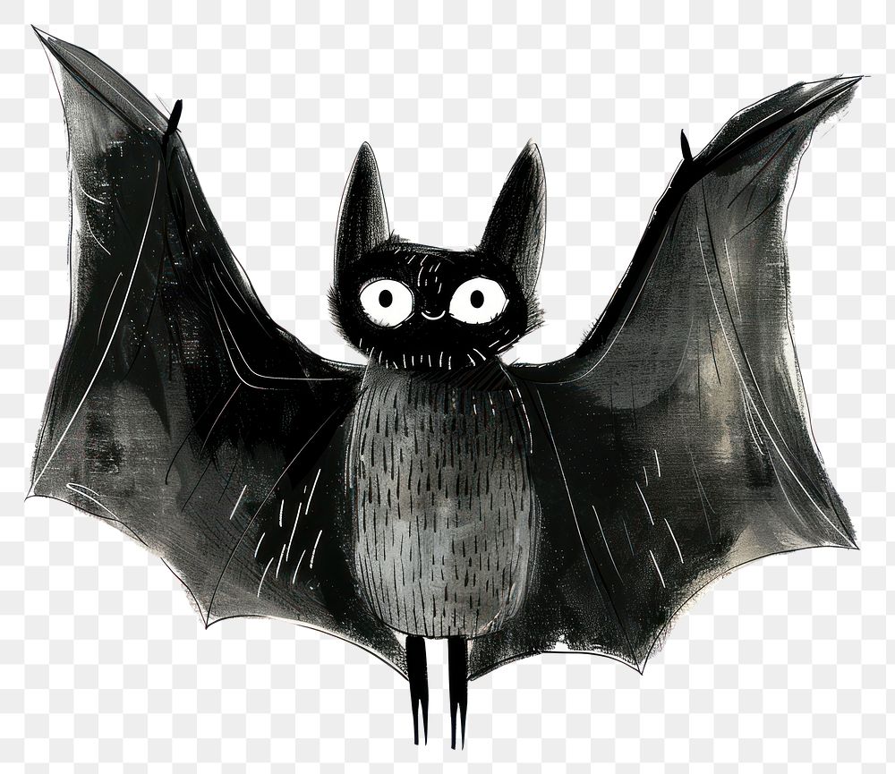 PNG Bat art wildlife animal. | Free PNG Illustration - rawpixel