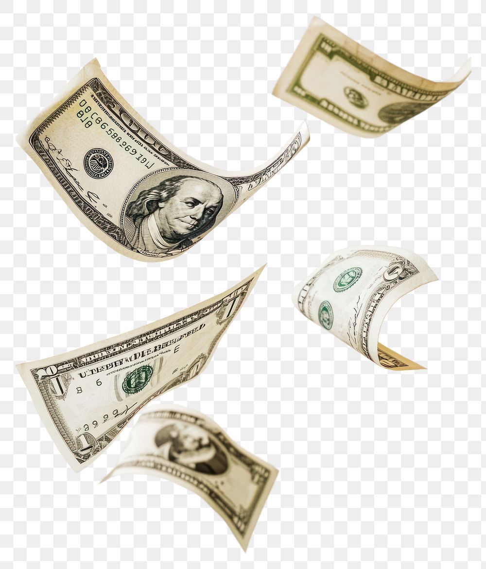PNG Floating group banknote dollar | Free PNG - rawpixel