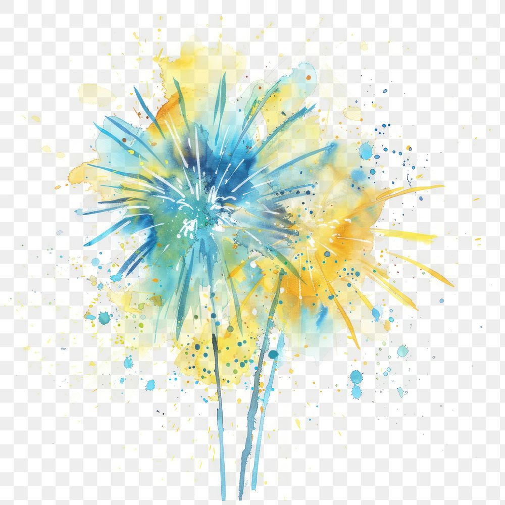 PNG Watercolor firework fireworks abstract | Free PNG - rawpixel