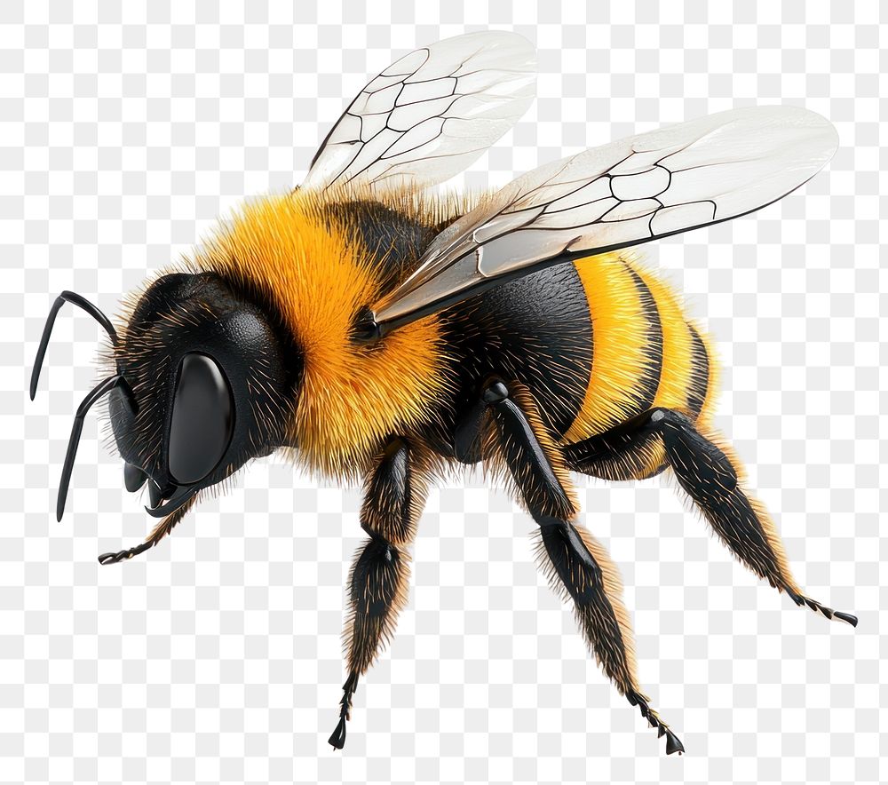 PNG Bee six legs realistic | Free PNG - rawpixel