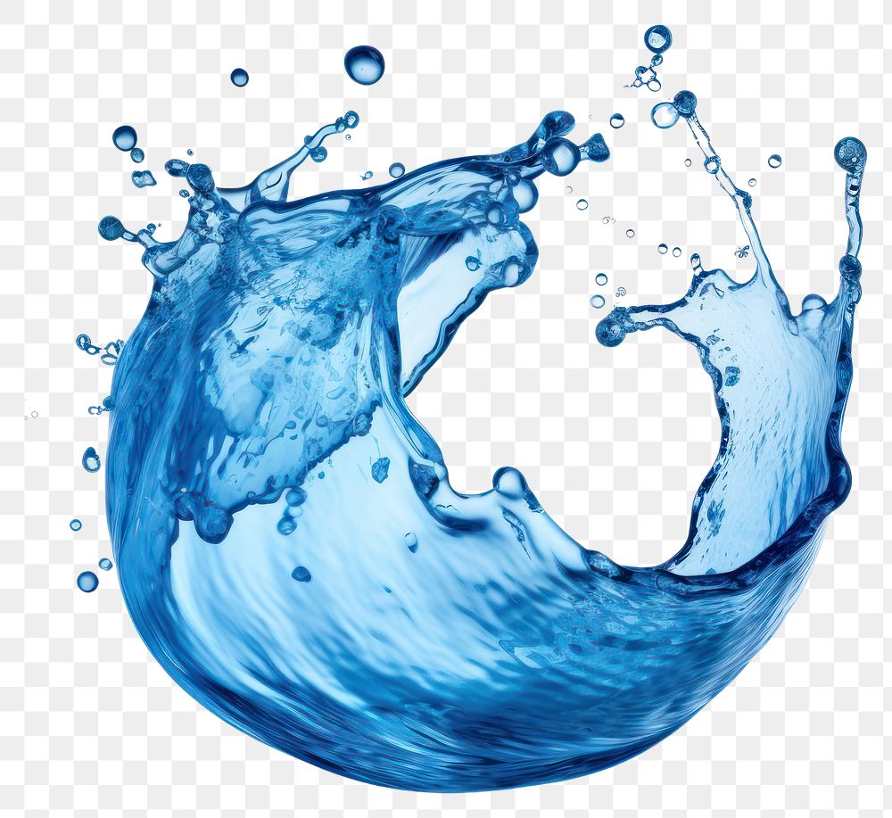 Blue water circle shape splashing | Free PNG - rawpixel