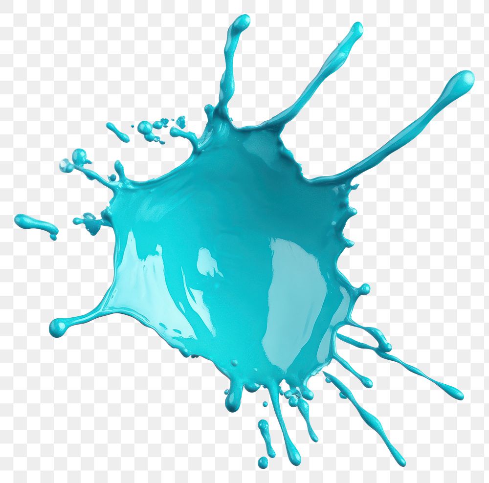 Turquoise splash abstract expression beverage. | Free PNG - rawpixel
