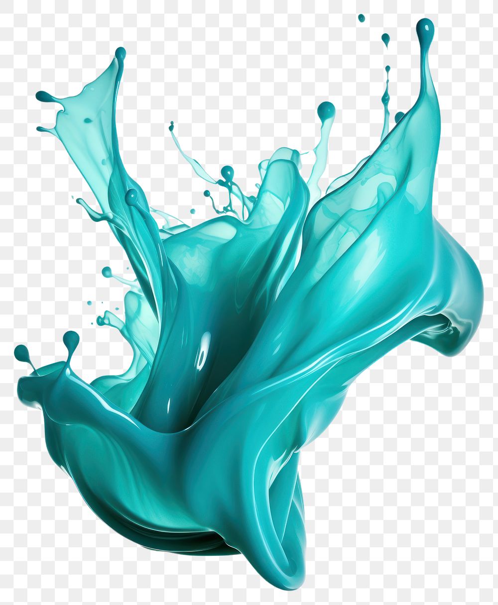 Turquoise splash background abstract expression. | Free PNG - rawpixel