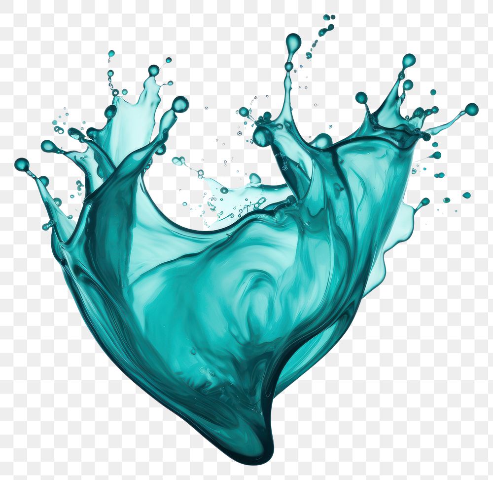 Turquoise splash art water photography. | Free PNG - rawpixel