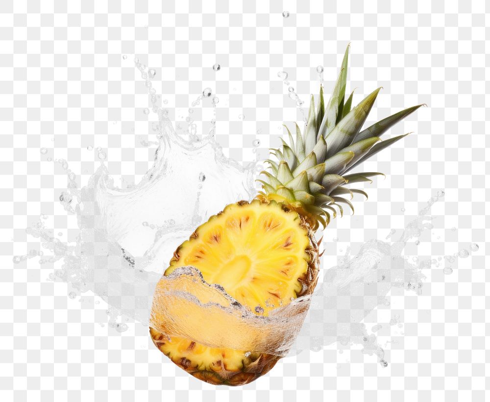 PNG Fresh pineapple splash water | Free PNG - rawpixel