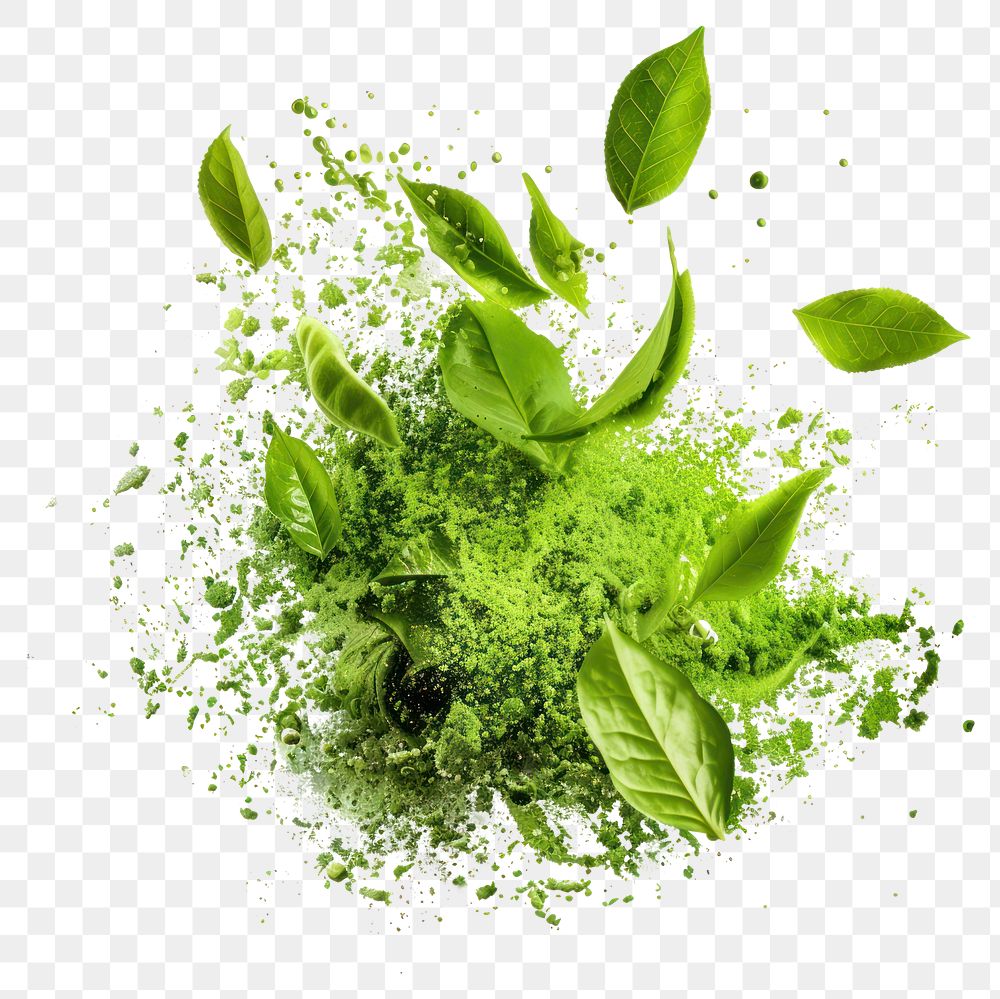 PNG Exploding green tea explosion | Premium PNG - rawpixel
