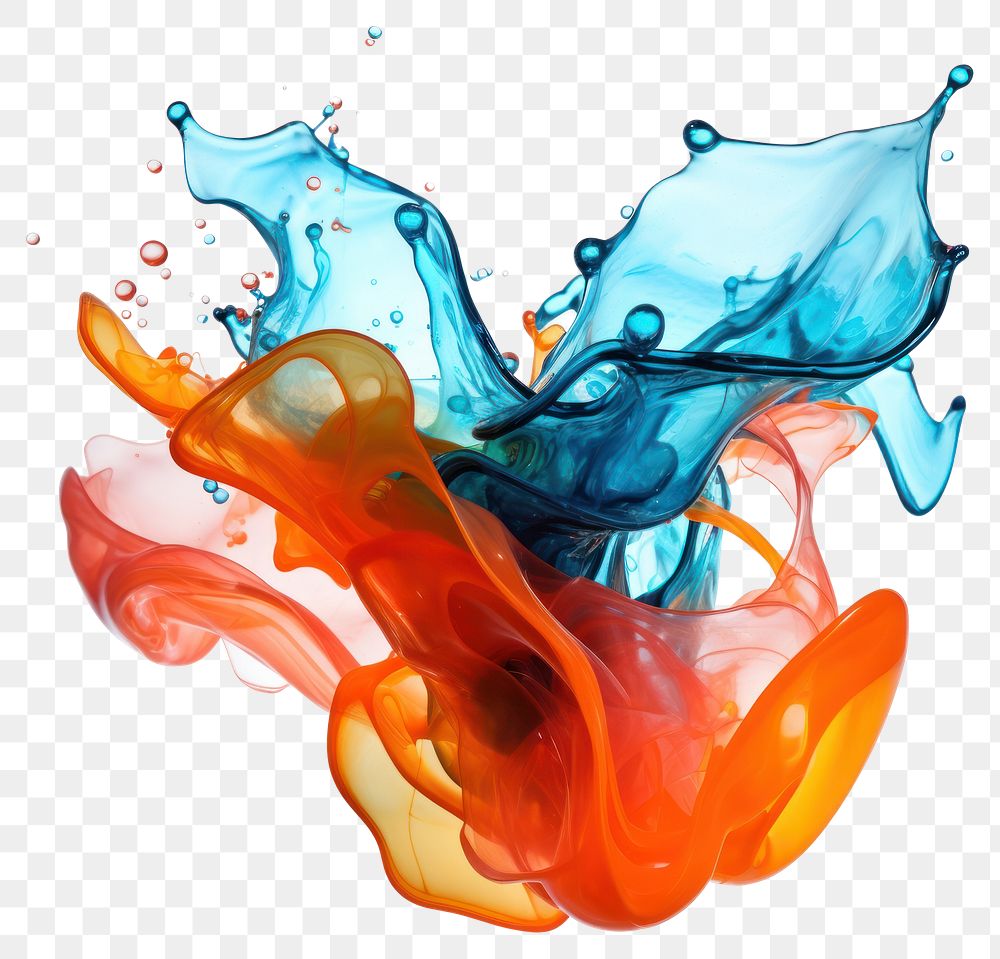 Gel splash abstract shapes art. | Free PNG - rawpixel