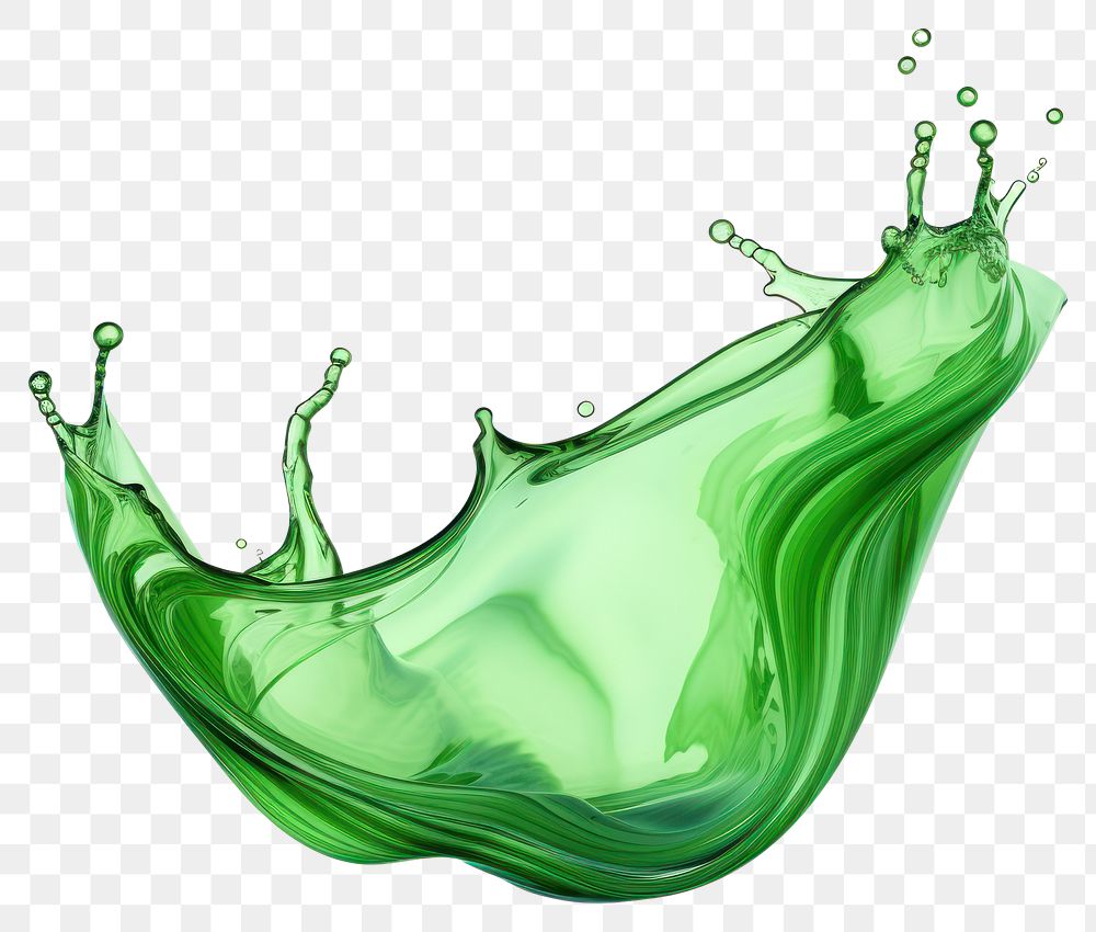 Green liquid splash art abstract | Free PNG - rawpixel