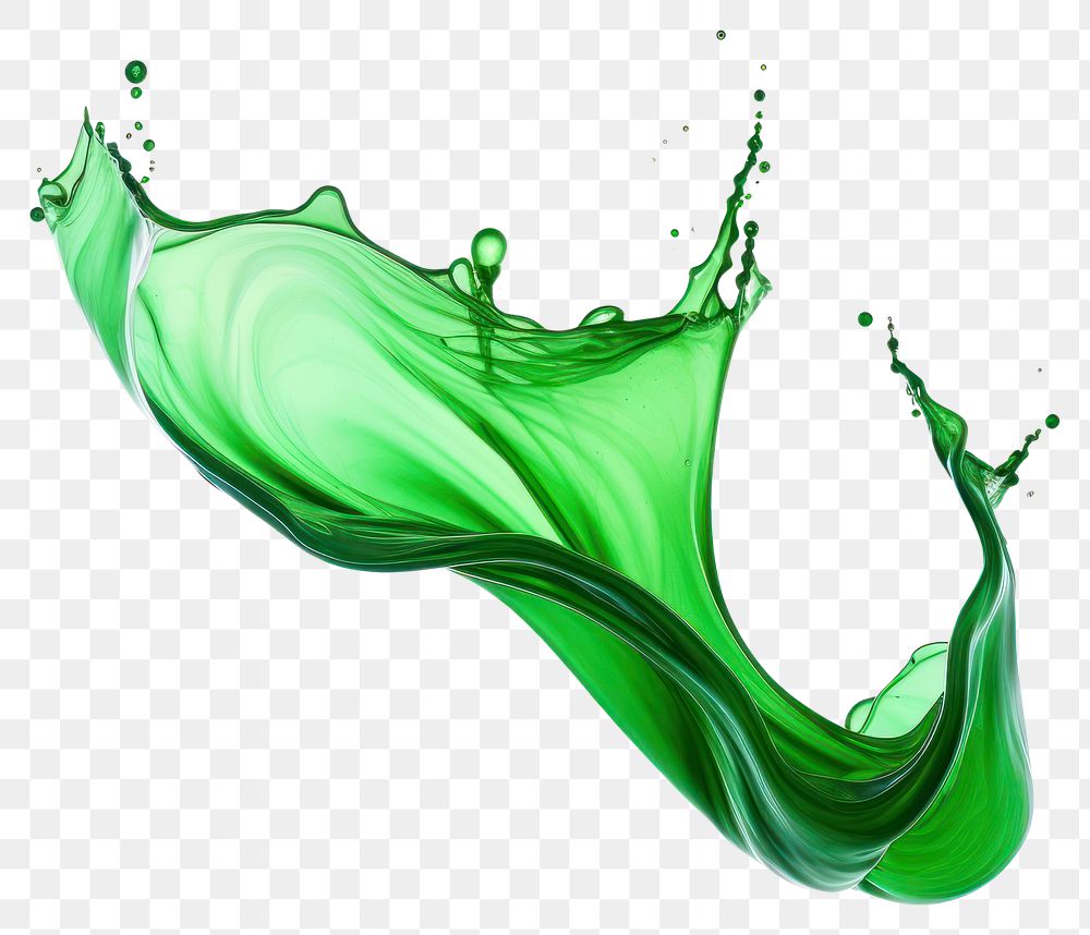 Green liquid splash art graphics | Free PNG - rawpixel